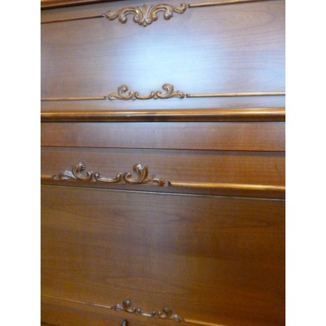 Piano Droit C.SAUTER 110 Barock Noyer satiné