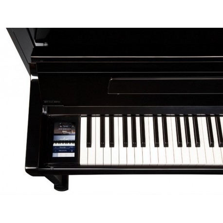 Piano droit KAWAI K500 AURES 2 hybrid noir brillant 130cm