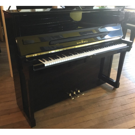 Piano Droit SCHIMMEL 120 T Noir brillant, mécanique Renner