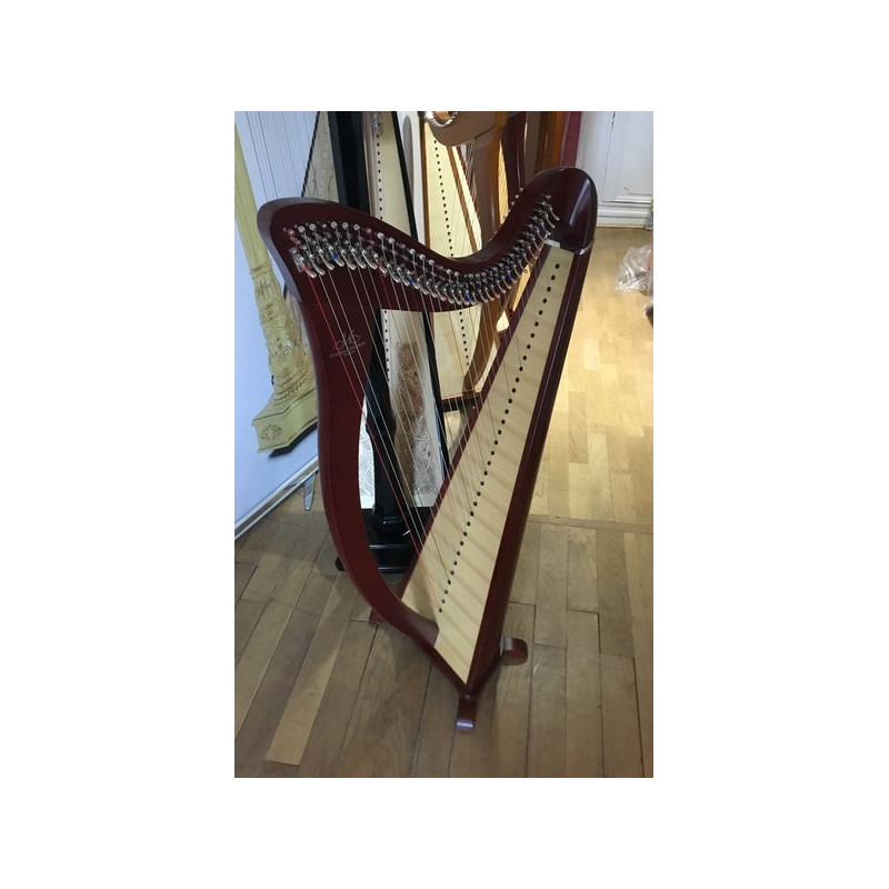 Harpe celtique Camac Hermine 34 cordes Acajou