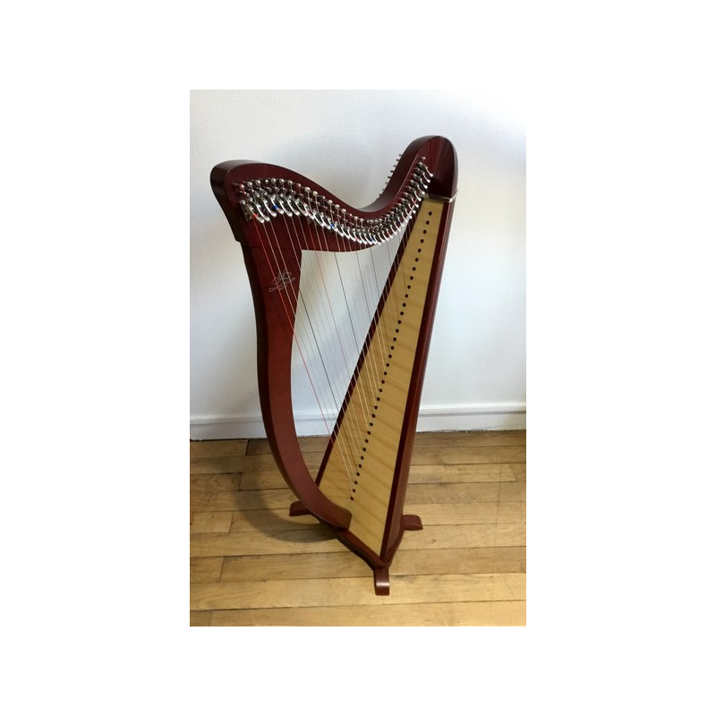 Harpe celtique Camac Hermine 34 cordes Acajou