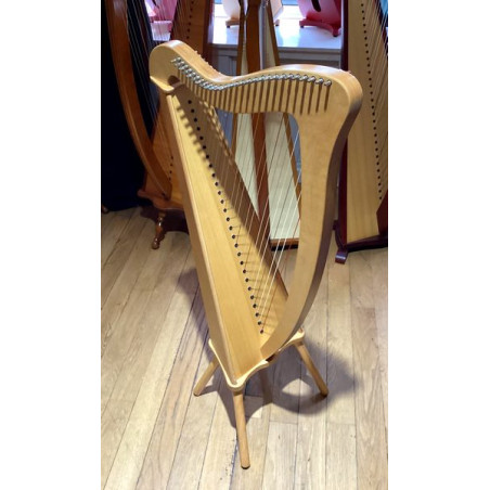Harpe CAMAC, modèle BARDIC 27 cordes BOIS NATUREL