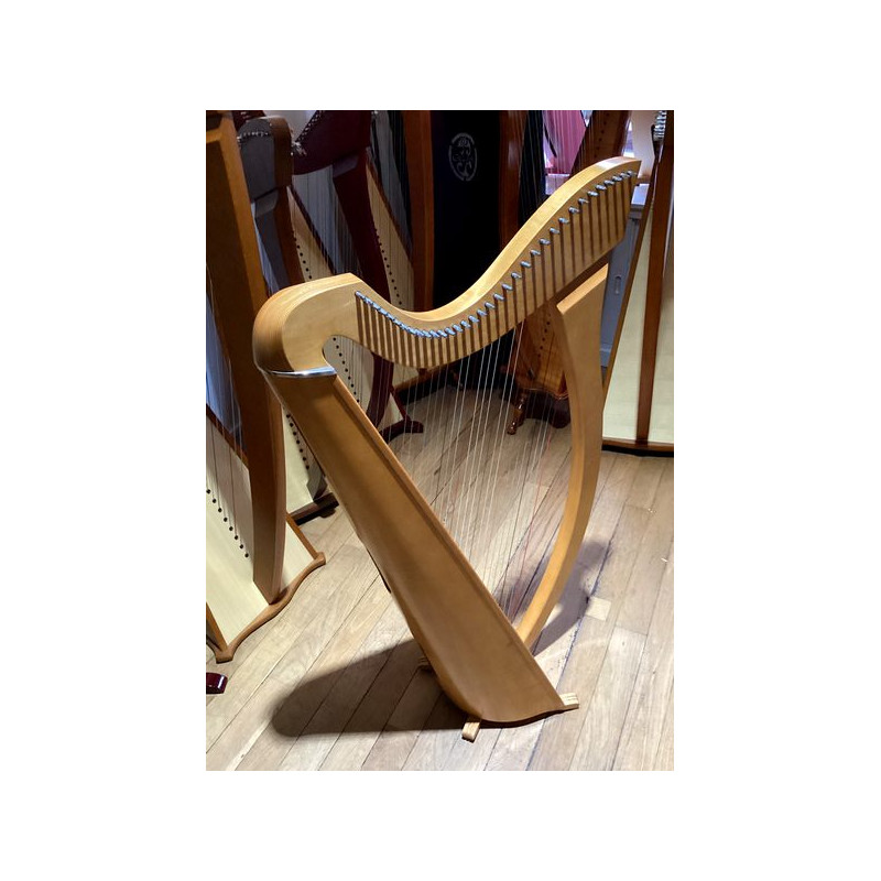 Harpe CAMAC, modèle AZILIZ 34 cordes Erable Naturel