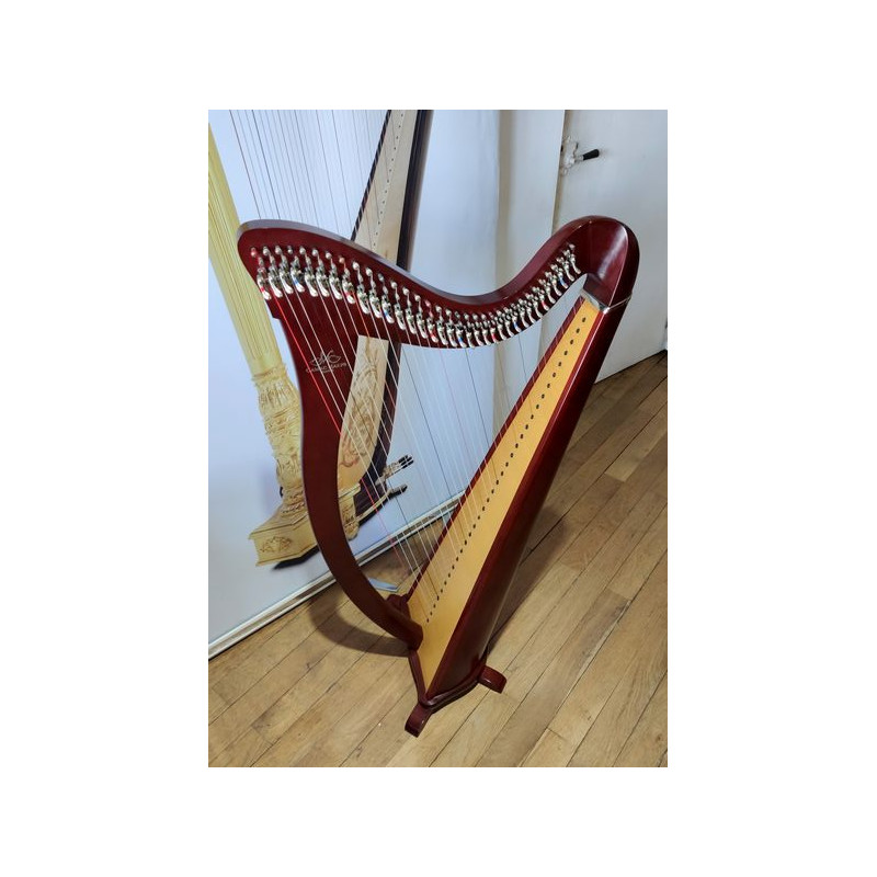 Harpe celtique Camac Hermine 34 cordes Acajou